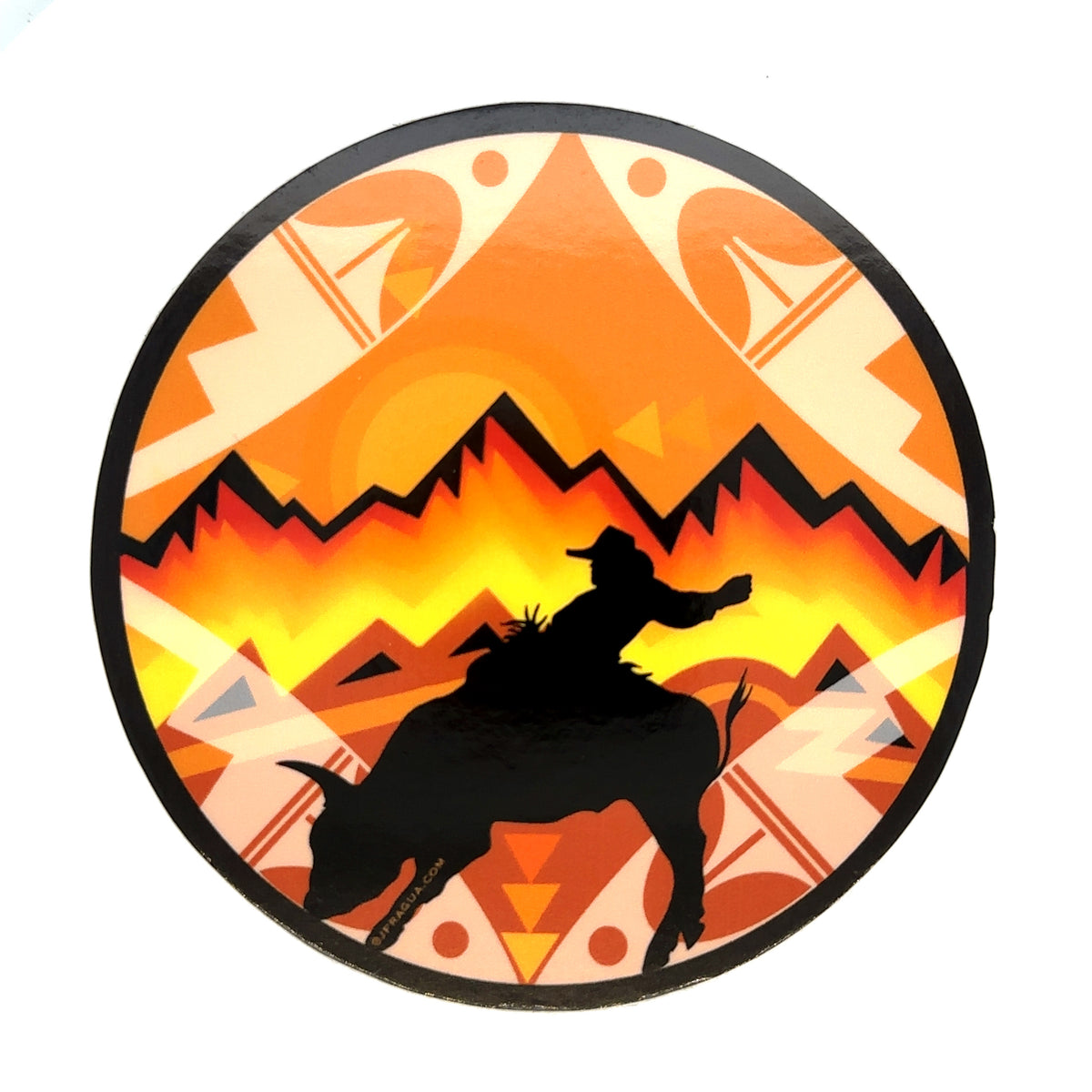 Bullrider Sticker – Sunturquoise